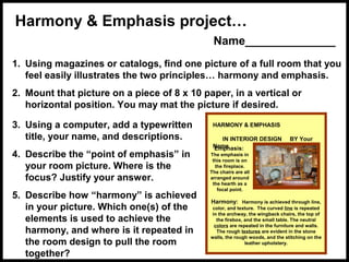 Harmony and Emphasis | PPT