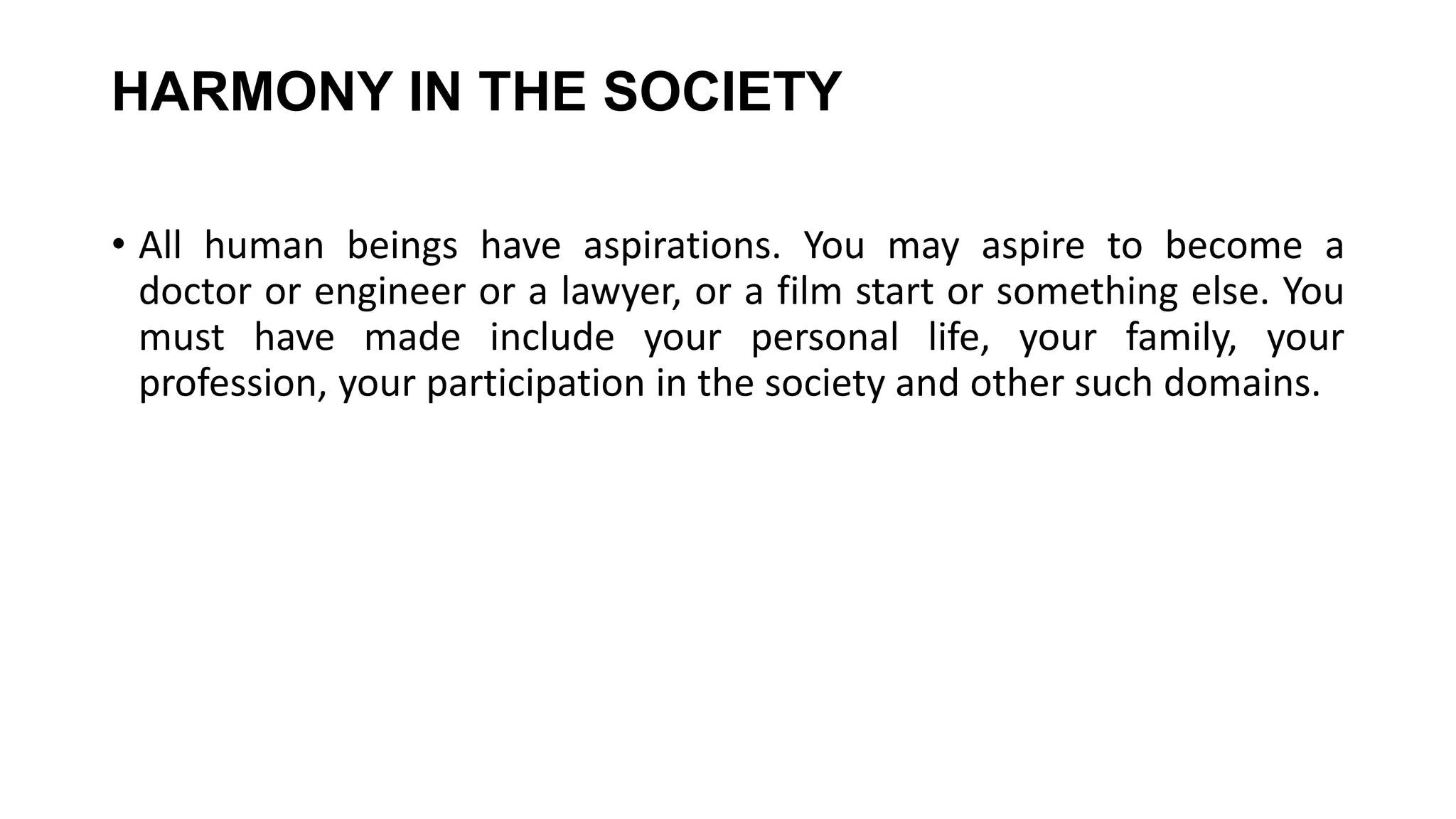 HARMONY IN THE FAMILY AND SOCIETY - Unit-III | PPTX