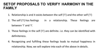 HARMONY IN THE FAMILY AND SOCIETY - Unit-III | PPTX