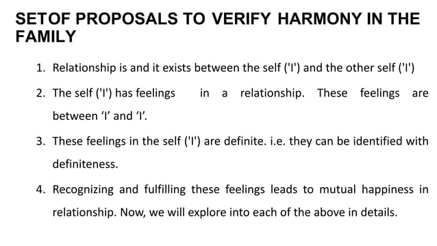 HARMONY IN THE FAMILY AND SOCIETY - Unit-III | PPTX | Family and Relationships