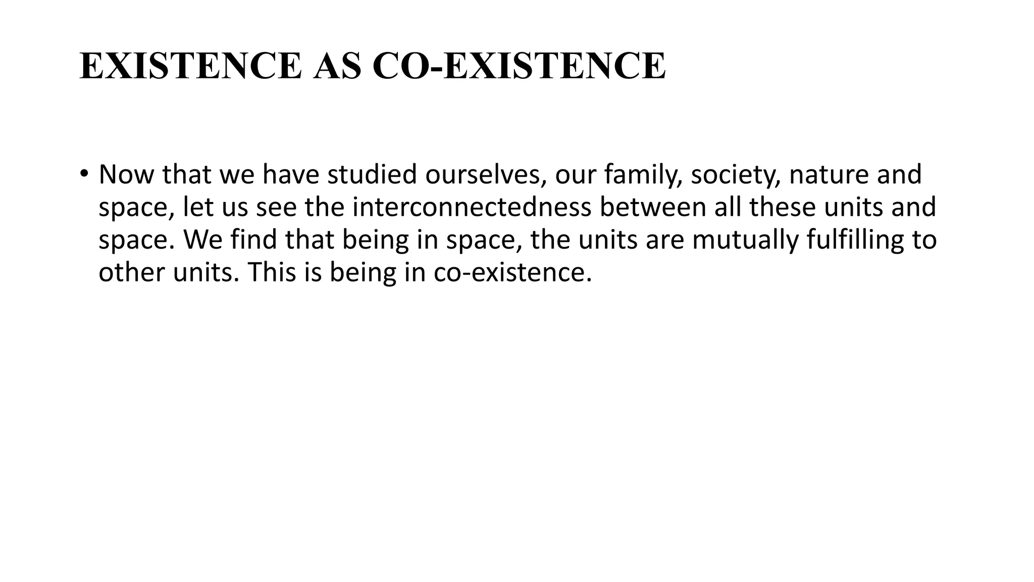 HARMONY IN THE NATURE AND EXISTENCE - Unit-IV | PPTX