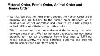 HARMONY IN THE NATURE AND EXISTENCE - Unit-IV | PPTX