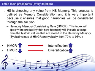 Harmony search presentation | PPTX