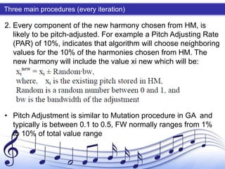 Harmony search presentation | PPTX