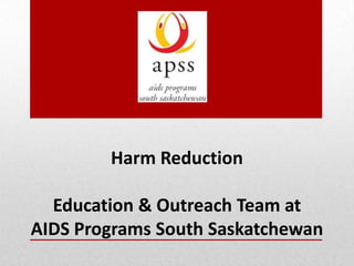 Harm Reduction Presentation 2014 | PPTX