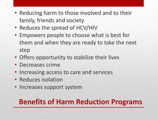 Harm Reduction Presentation 2014 | PPTX