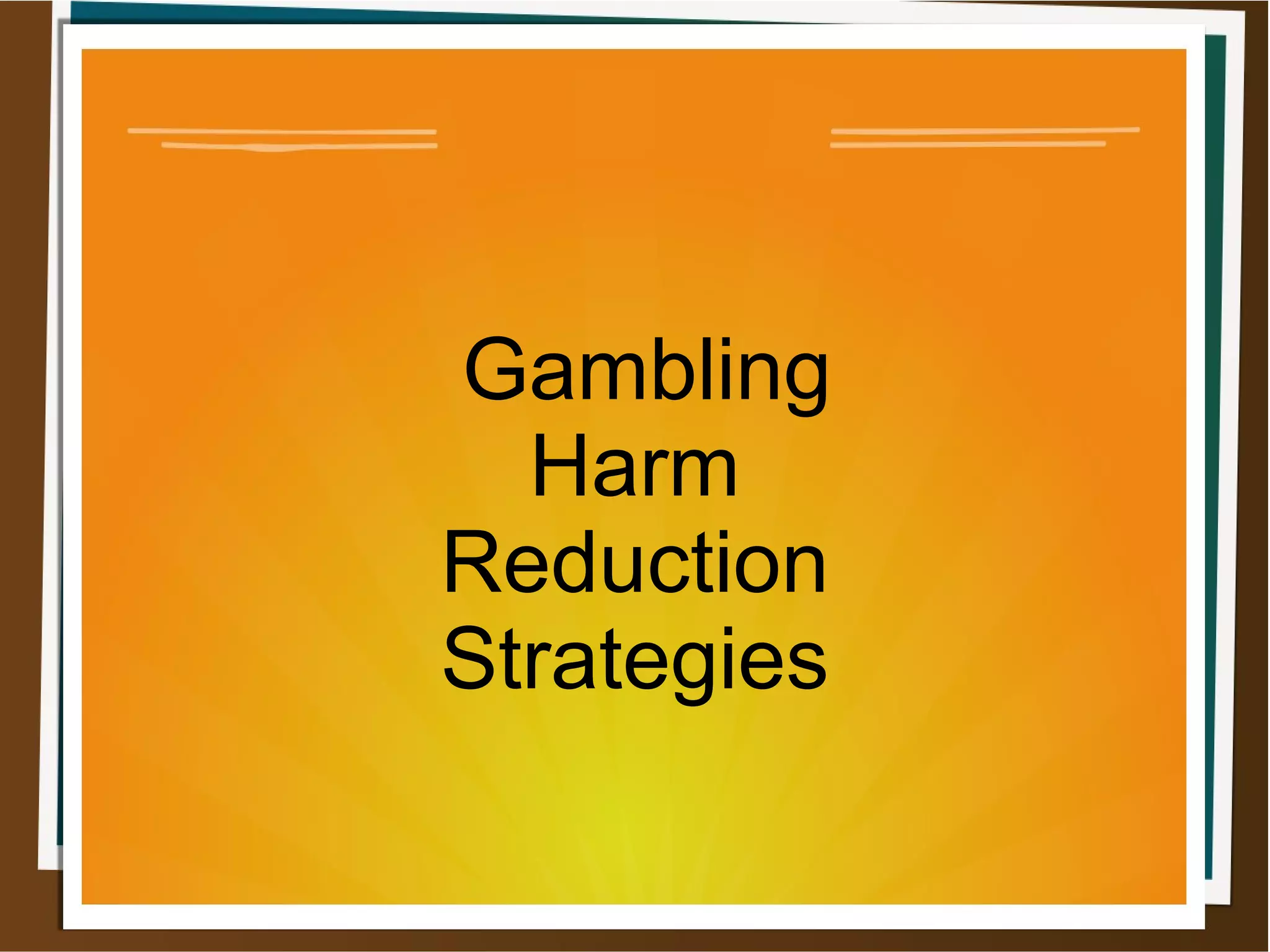 Harm reduction strategies | PPT