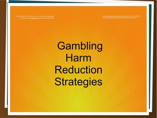 Harm reduction strategies | PPT