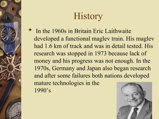 MAGLEV TRAIN BY GIRISH HARMUKH | PPT