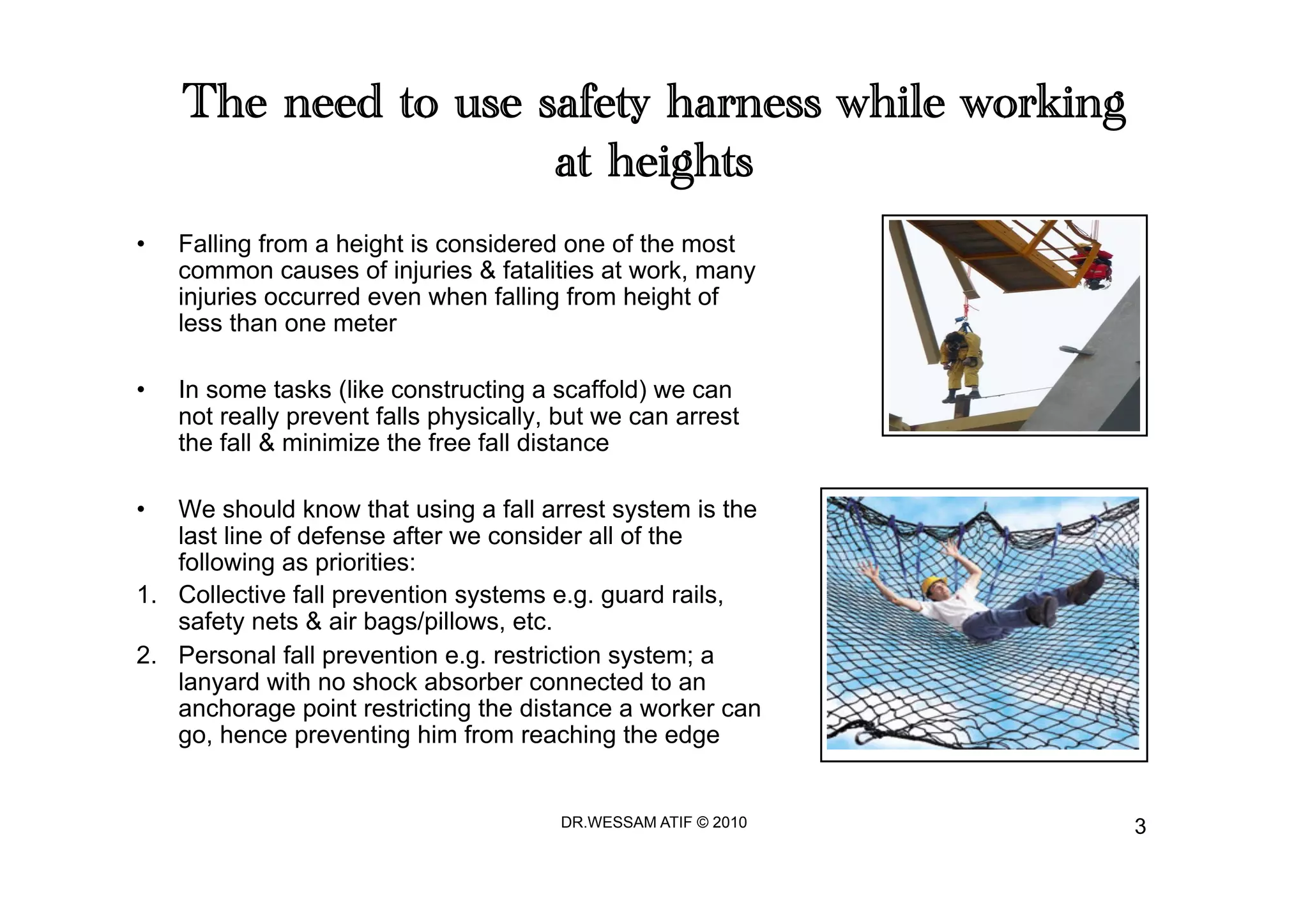 Safety harness - fall protection - Wessam Atif | PDF