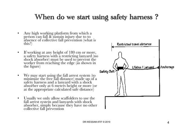 Safety harness - fall protection - Wessam Atif | PDF