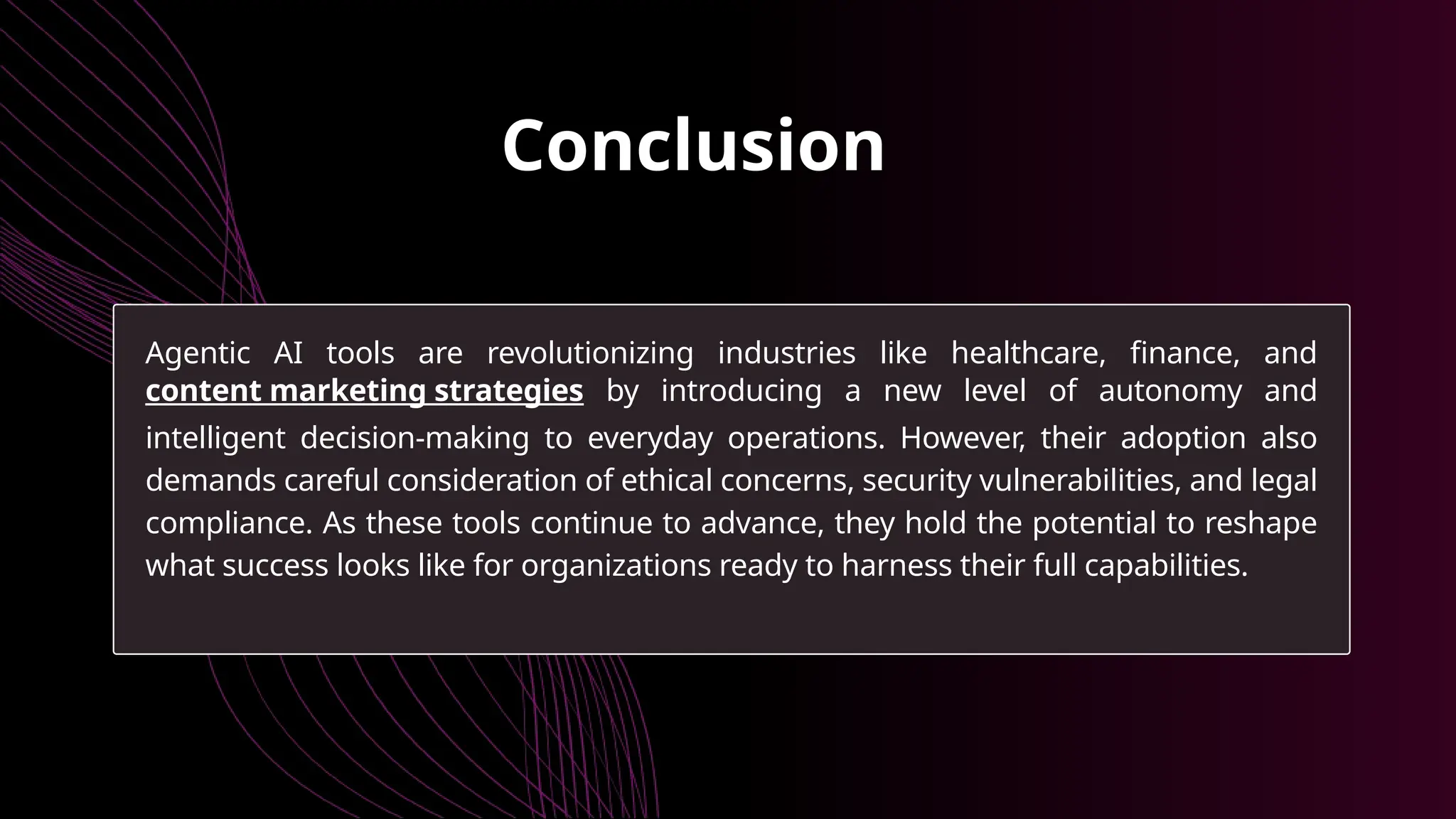 Harnessing Agentic AI Tools for Smarter Business Automation | PPTX