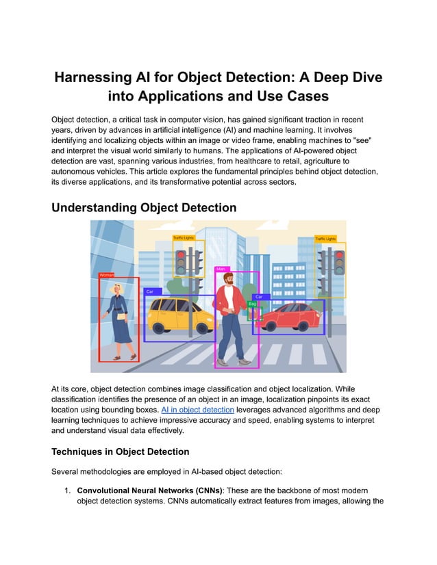 Harnessing Ai For Object Detection A Deep Dive Into Applications And Use Cases Pdf
