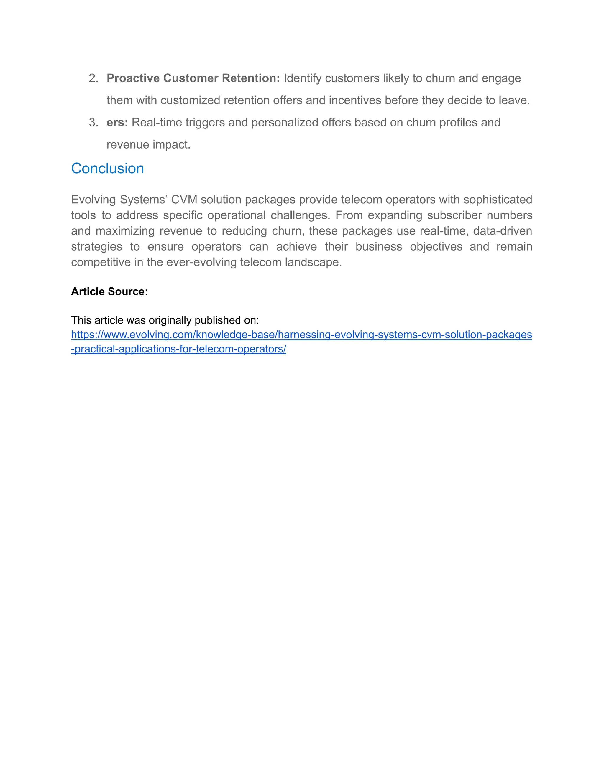 Harnessing Evolving Systems’ CVM Solution Packages_ Practical Applications for Telecom Operators.pdf
