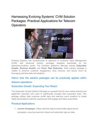Harnessing Evolving Systems’ CVM Solution Packages_ Practical Applications for Telecom Operators.pdf