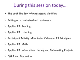 Harnessing Reading Apprenticeship Conference PowerPoint (with attendee ...