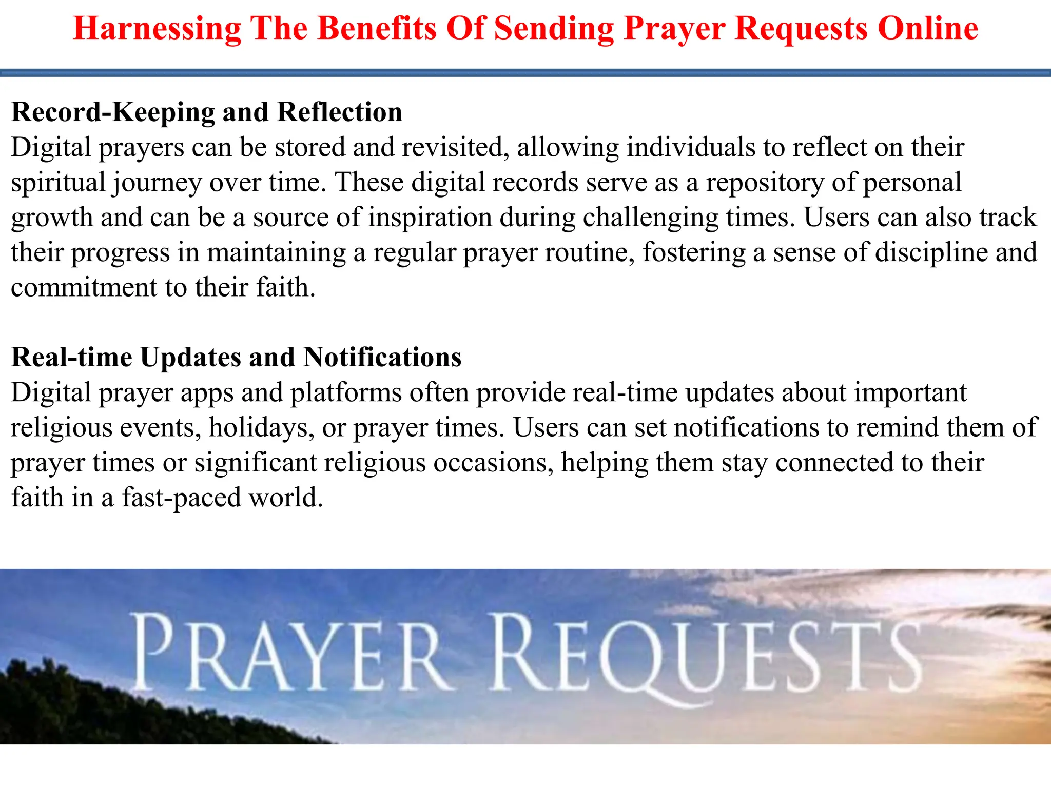 Harnessing The Benefits Of Sending Prayer Requests Online.pptx