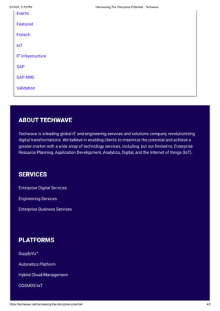 Harnessing The Disruptive Potential - Techwave.pdf
