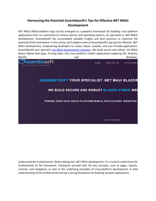 Harnessing the Potential Assemblysoft.pdf