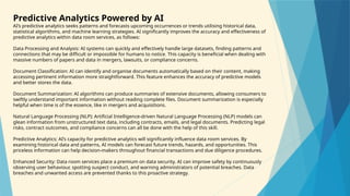 Enhancing Data Rooms with AI-Powered Predictive Analytics | PPT