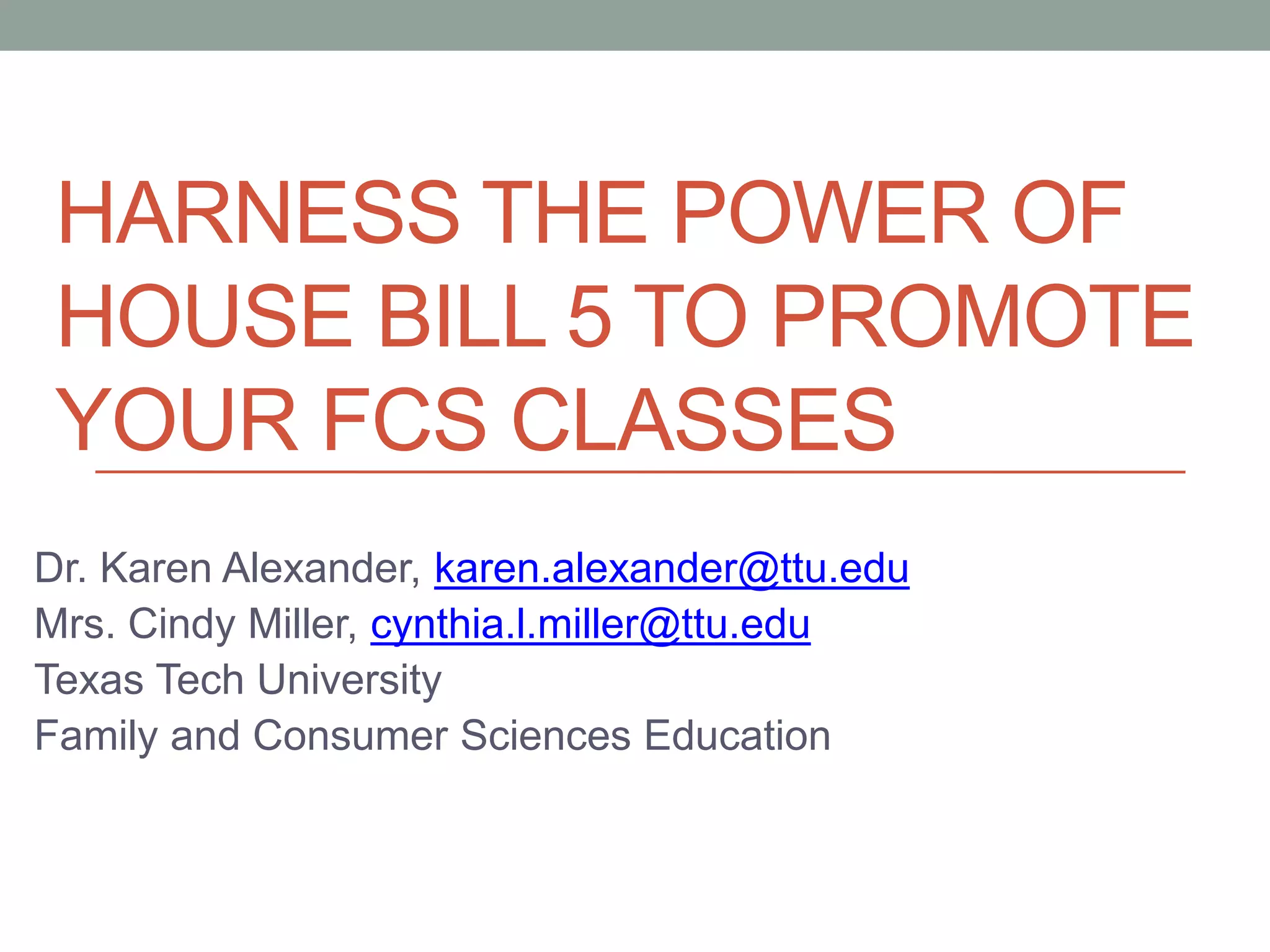 Harnessing the power of hb5 | PPTX | College Planning | College Education