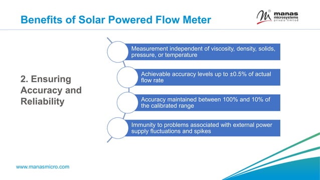 Harnessing the power of sun- with solar powered flow meter | PPT
