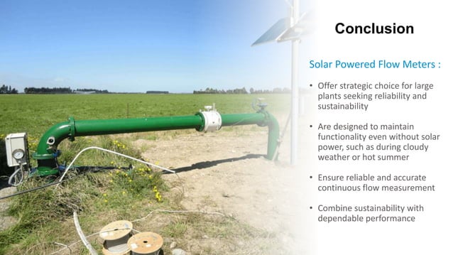 Harnessing the power of sun- with solar powered flow meter | PPT