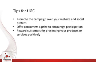 Harnessing the Power of Visual and User Generated Content | PPT