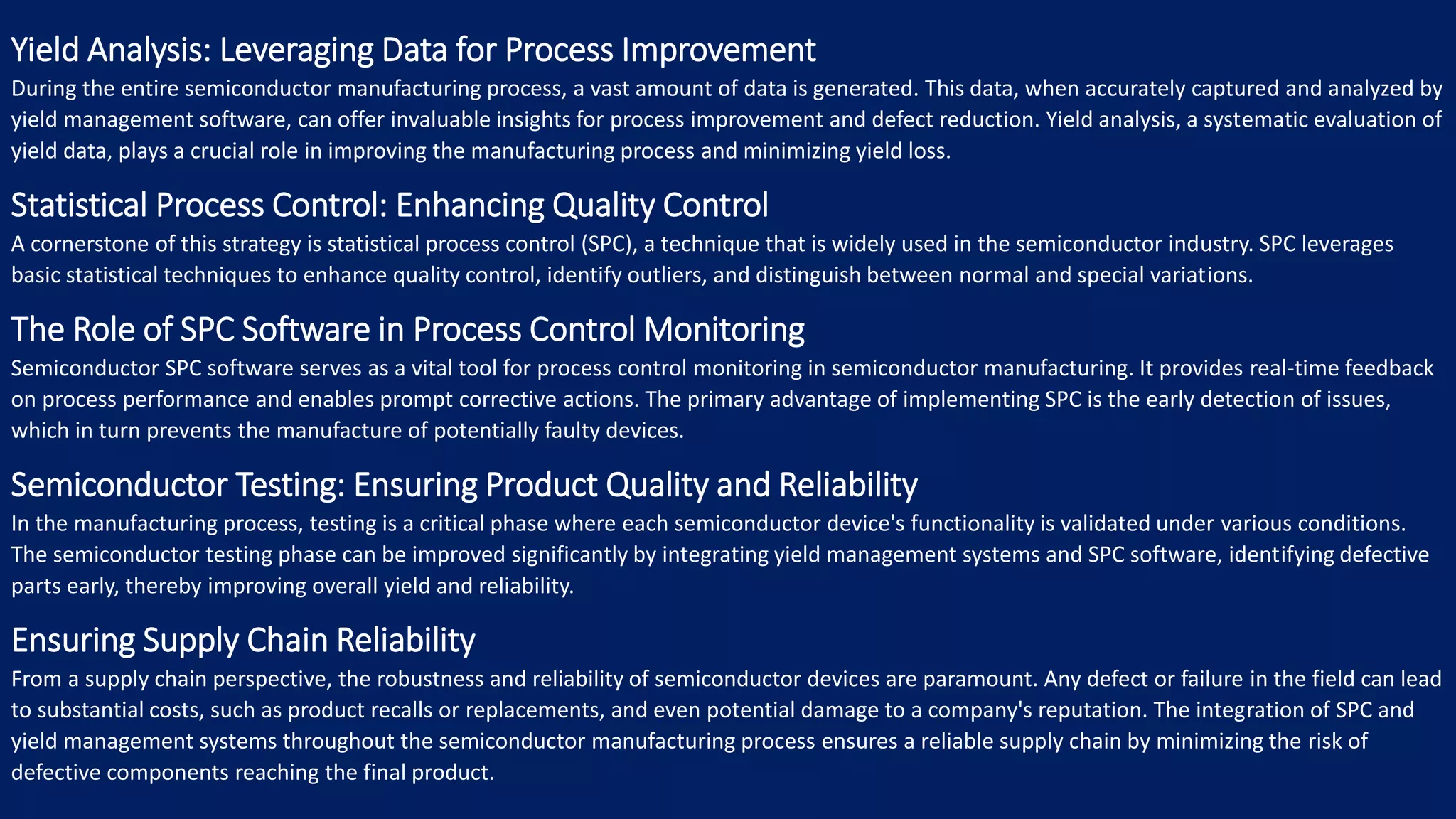 Harnessing the Power of Yield Management and Statistical Process ...