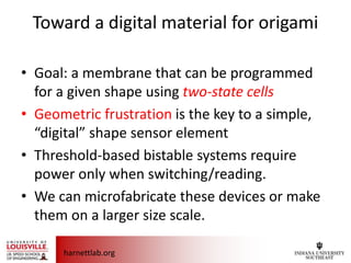 Digital origami from geometrically frustrated tiles | PPTX