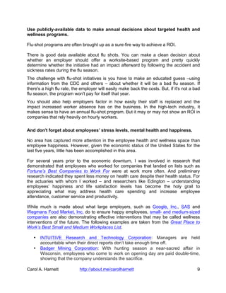 How Wellness Can Transform Your Benefits Solutions. Handout. | PDF ...