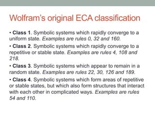 Algorithmic Dynamics of Cellular Automata | PPT