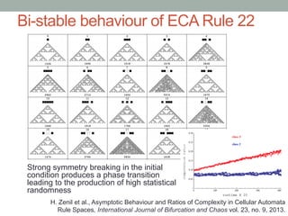 Algorithmic Dynamics of Cellular Automata | PPT