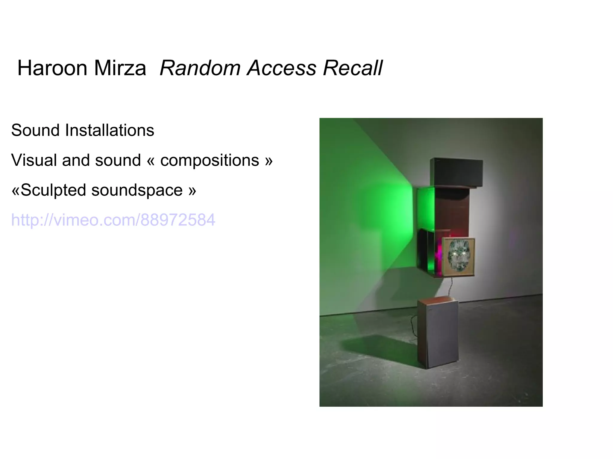 Haroon mirza presentation | PPT
