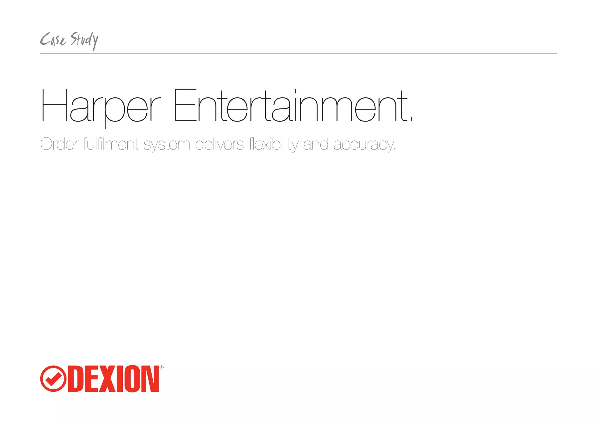 Harper entertainment case study | PDF