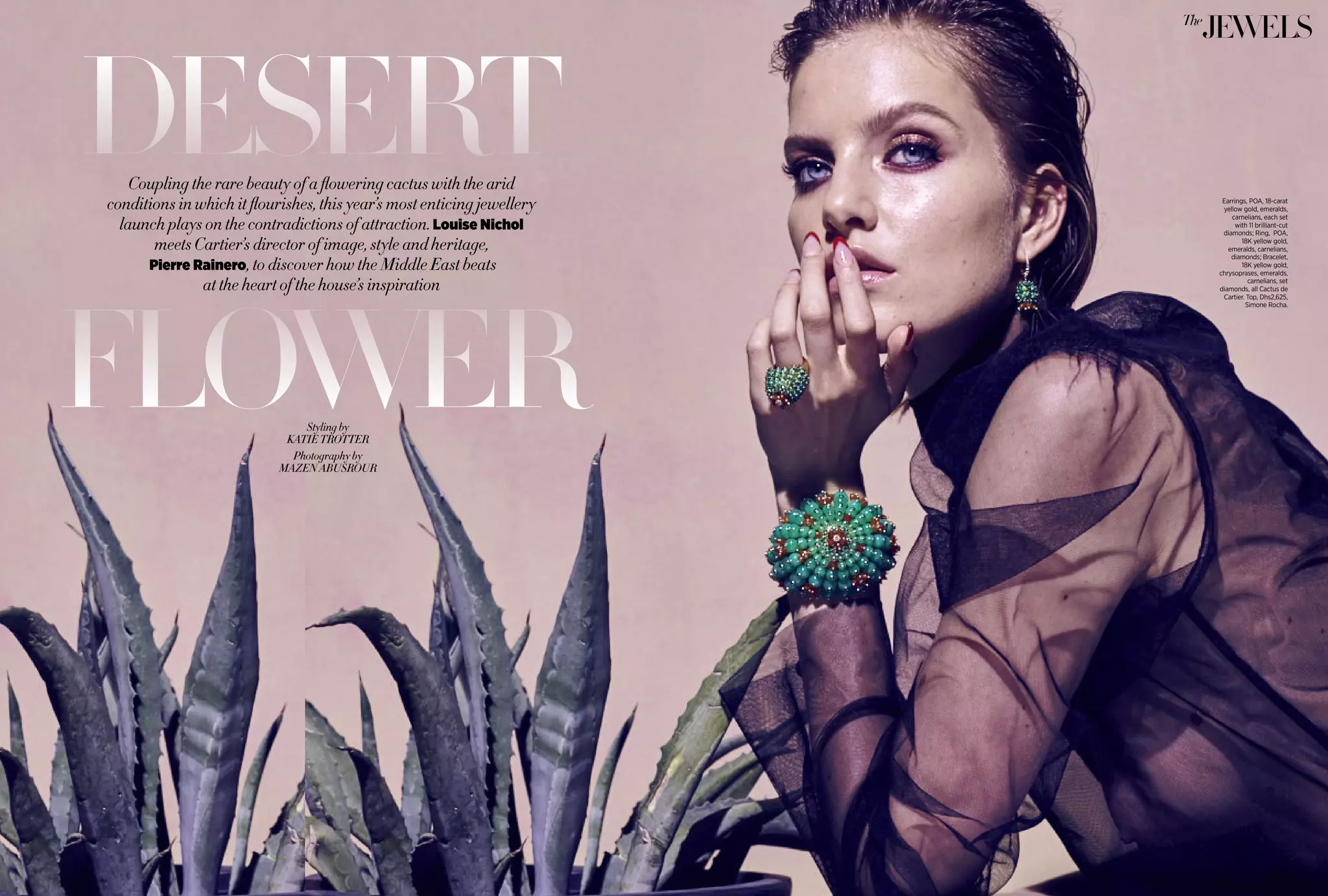 Harper's bazaar arabia cactus de cartier shoot | PDF