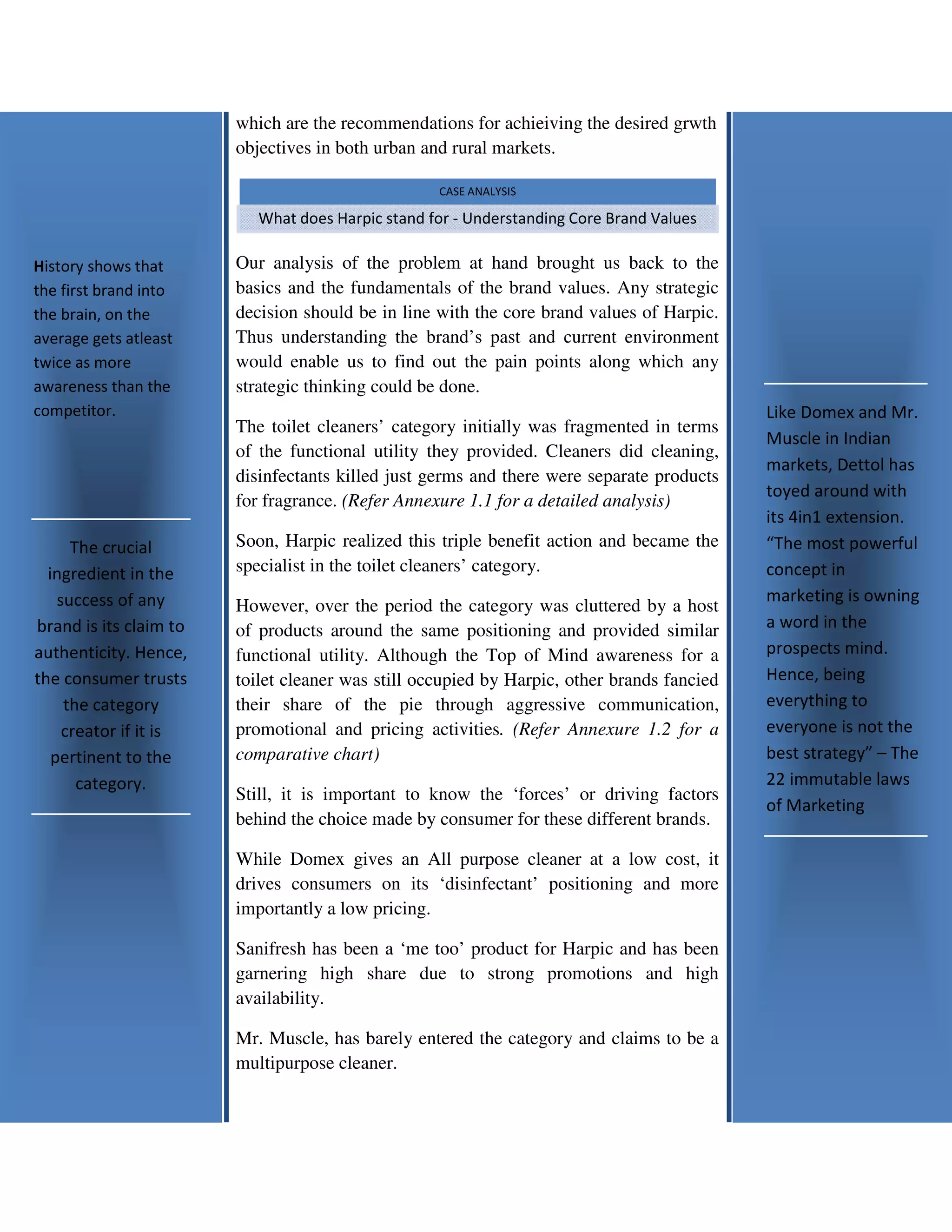 Harpic rb case study | PDF