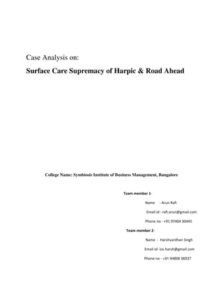 Harpic rb case study | PDF