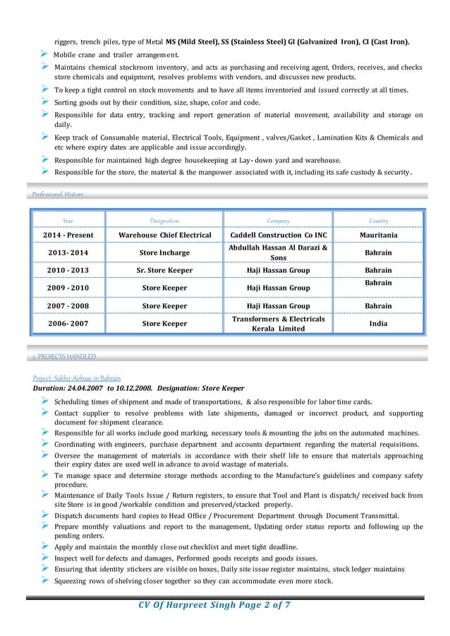 Harpreet singh cv | PDF