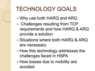 Harq & arq interactions in lte | PPTX