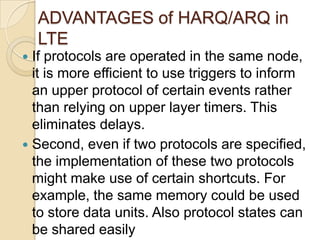 Harq & arq interactions in lte | PPTX