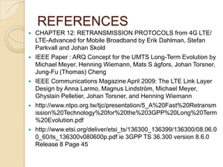 Harq & arq interactions in lte | PPTX