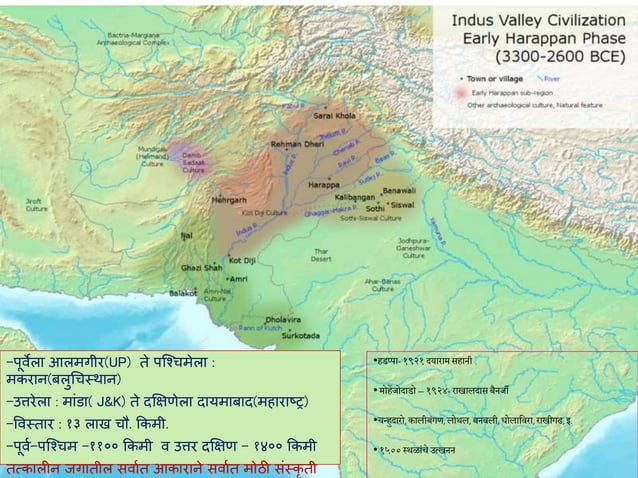 Harrapan civilization or indus valley civilization origin, extension ...