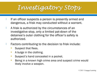 Chapter 8 - Conducting Constitutional Seizures | PPT