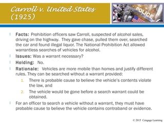 Chapter 9 - Conducting Constitutional Searches | PPT