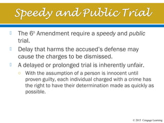 Amendment 6 Right To A Speedy Public Trial