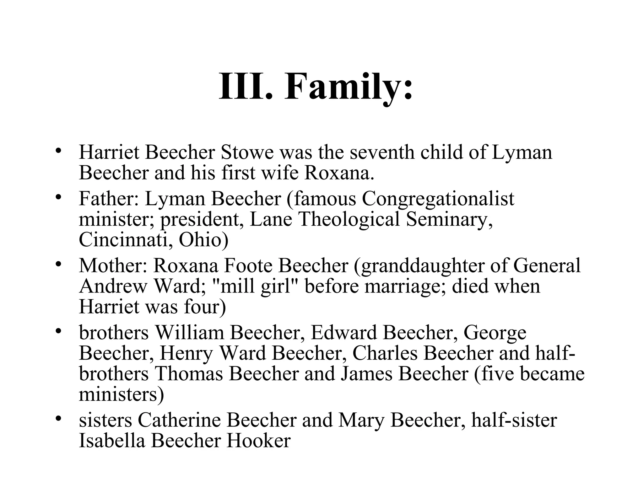 Harriet beecher stowe | PPT