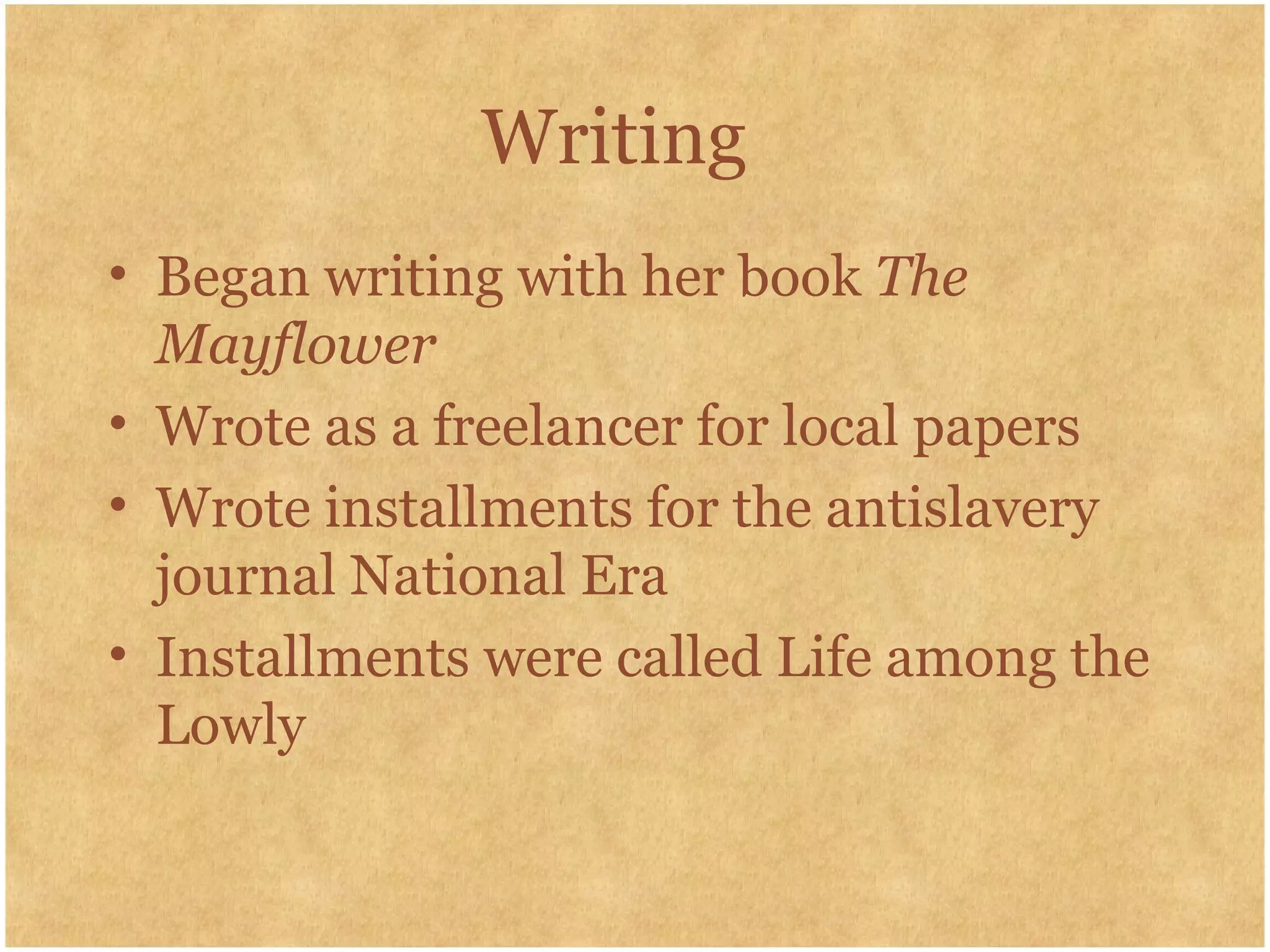 Harriet Beecher Stowe | PPT