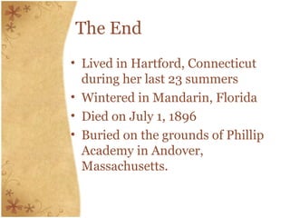 Harriet Beecher Stowe | PPT