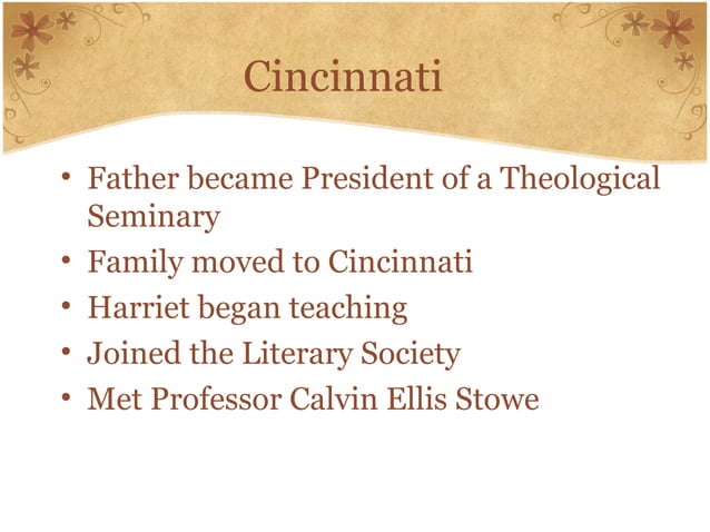 Harriet Beecher Stowe | PPT